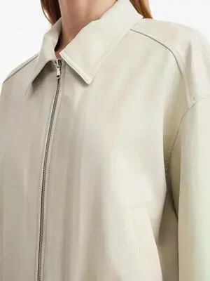 TOUT A COUP Zip-up Collared Bomber Jacket