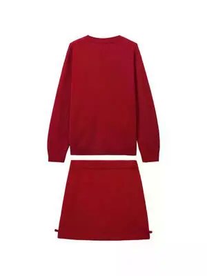 B+AB Button Knitted Skirt Set