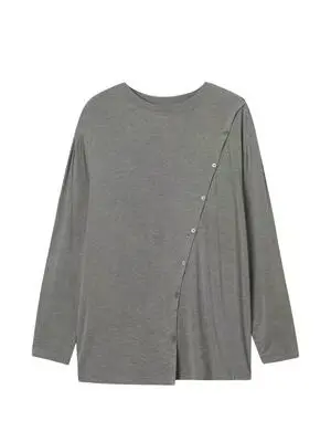 B+AB Long-sleeve Top With Button Embellishment