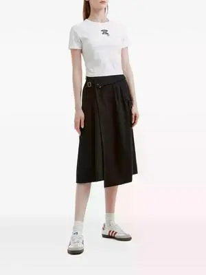 Izzue Asymmetric Hem Buckled Skirt