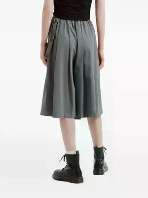 Izzue Buckle-detail Midi Skirt - Grey