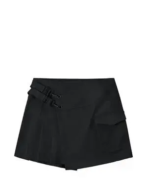 Izzue Buckle-detail Shorts - Black