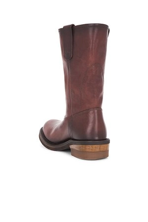 Miu Miu Slouchy Leather Work Boots