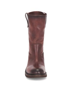 Miu Miu Slouchy Leather Work Boots