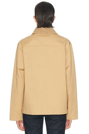 Khaite Wyatt Jacket With Suede Collar - Wheat