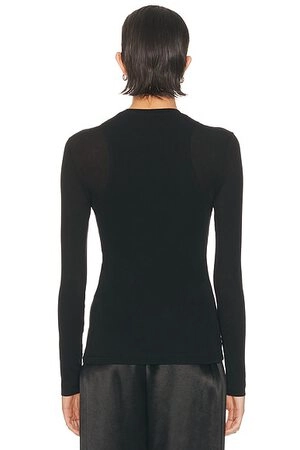 JIL SANDER Double Layer Long Sleeve Top