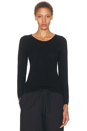 THE ROW Nezana Cashmere Top - Black