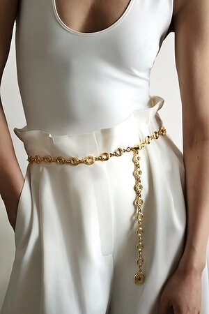 DEHANCHE Elysées Chain Belt - Gold