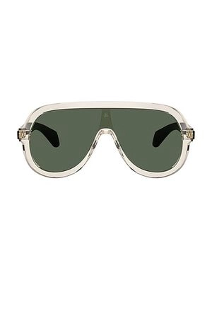 Moncler Sunsette Aviator Sunglasses - Clear