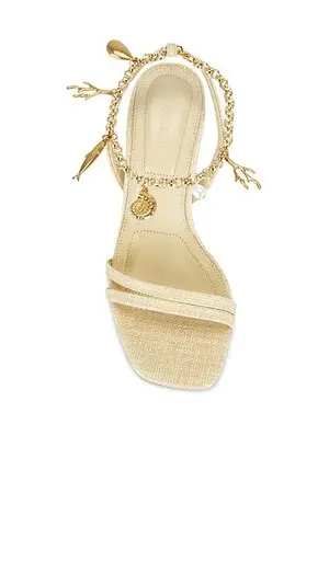 Simkhai Caspian Raffia Strappy Heels
