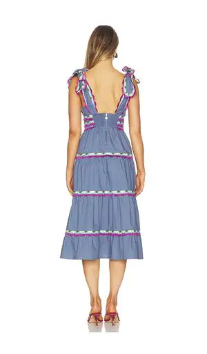 Celiab Chelili Poplin Midi Dress - Blue