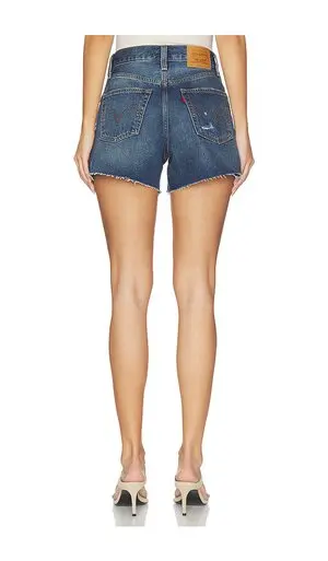 LEVI'S Ribcage Short Zip Denim Shorts