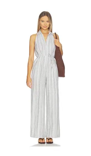 HEVRON Vivi Yarn Dyed Jumpsuit - Sage