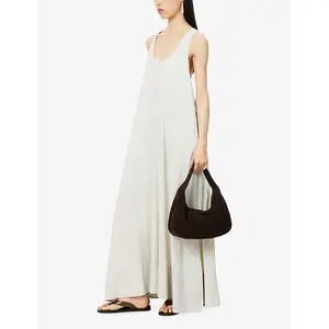 ST. AGNI Scoop-neck Relaxed-fit Jersey Maxi Dress