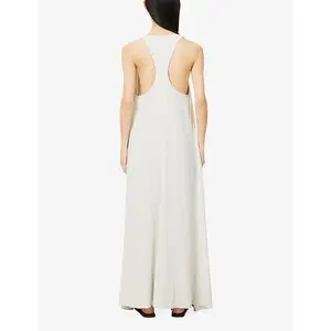 ST. AGNI Scoop-neck Relaxed-fit Jersey Maxi Dress