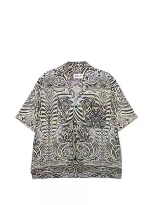 CDLP Graphic-pattern Camp-collar Shirt - Neutrals