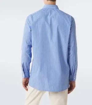 Charvet Striped Cotton Poplin Shirt