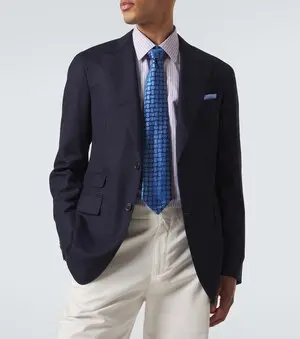 Charvet Silk Jacquard Tie - Blue