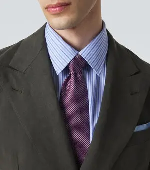 Charvet Silk Jacquard Tie - Blue