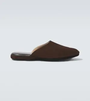 Charvet Suede Slippers - Brown