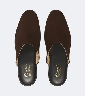 Charvet Suede Slippers - Brown