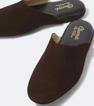 Charvet Suede Slippers - Brown