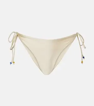 Jade Swim Muse Scoop Bikini Bottoms - White