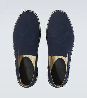 Vilebrequin Embroidered Canvas Espadrilles - Blue