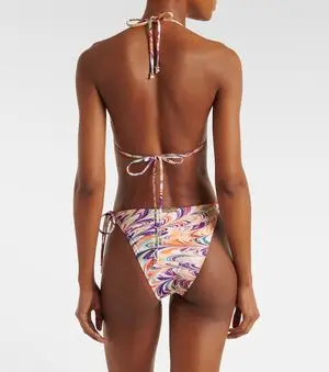 ALEXANDRA MIRO Leoni Printed Bikini Bottoms