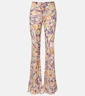 ALEXANDRA MIRO Scarlett Printed Flared Pants