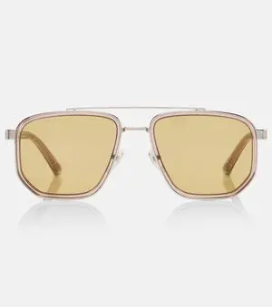 Gucci Lettering Aviator Sunglasses