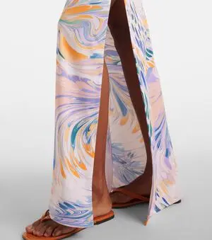 ALEXANDRA MIRO Gia Printed Maxi Skirt