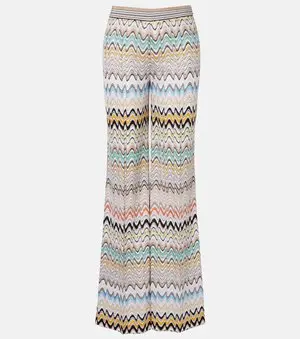 Missoni Wave High-rise Wide-leg Trousers - Multicoloured