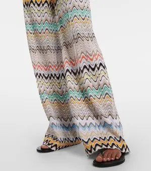 Missoni Wave High-rise Wide-leg Trousers