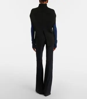 Stouls Suede Flared Trousers - Blue