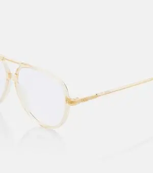 Valentino Garavani Ultralight V Vlogo Aviator Eyeglasses