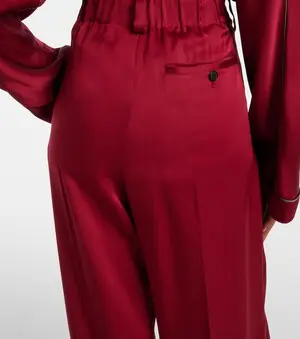 Givenchy Satin Wide-leg Trousers