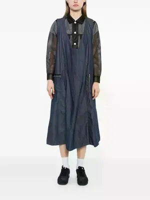 Comme Des Garçons Zip-pocket Sleeveless Dress