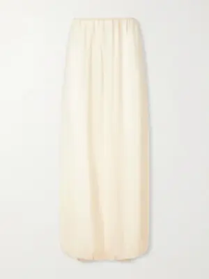 THE FRANKIE SHOP Mio Crepe Wide-leg Pants - Neutrals