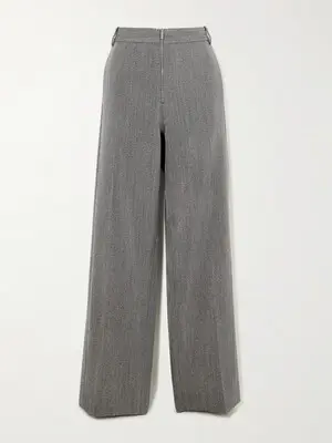 Tibi Wool Straight-leg Trousers