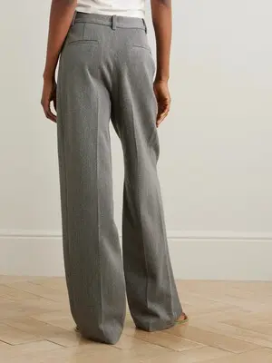 Tibi Wool Straight-leg Trousers