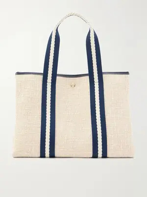 Rue De Verneuil Traversée Medium Tweed Tote - Blue