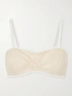 COLLEEN ALLEN Tulle Bralette - Neutrals