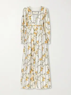 Agua Bendita Frambuesa Cordillera Linen Maxi Dress - Multi