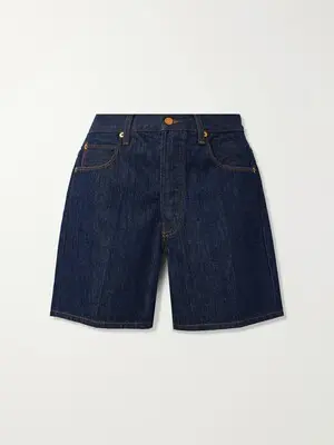 JAMIE HALLER The Tailor Denim Shorts - Blue