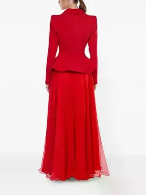 ARAFTU Crystal-embellished Peplum Gown