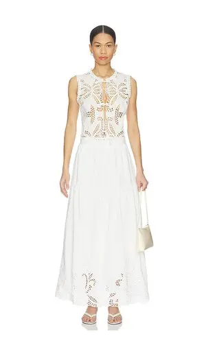 Heartloom Arly Embroidered Cotton Set - White