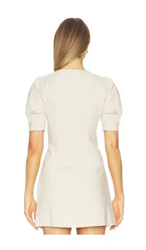 Astr The Label Cailey Top With Puff Sleeves