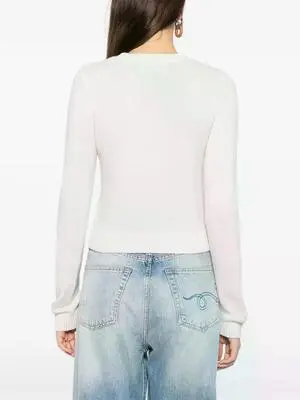 Cynthia Rowley Intarsia Cropped Sweater
