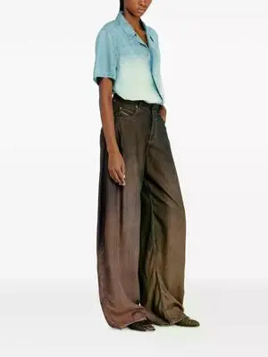 DIESEL® 1987 D-khelz Wide Leg Jeans - Brown